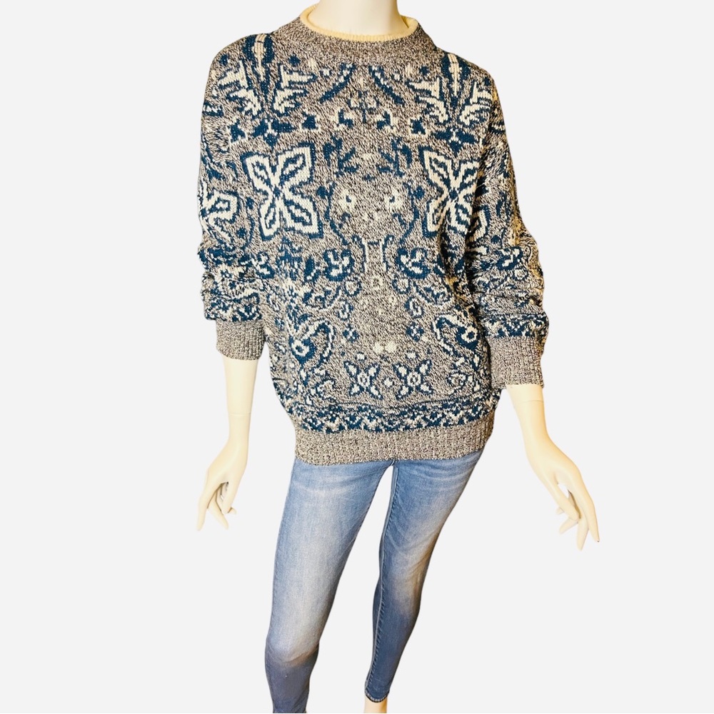 Vintage 80s Sears Roebuck Made In Italy Sweater - Gem